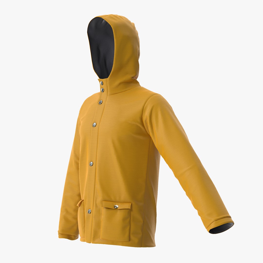 Rain Jacket 3d Model