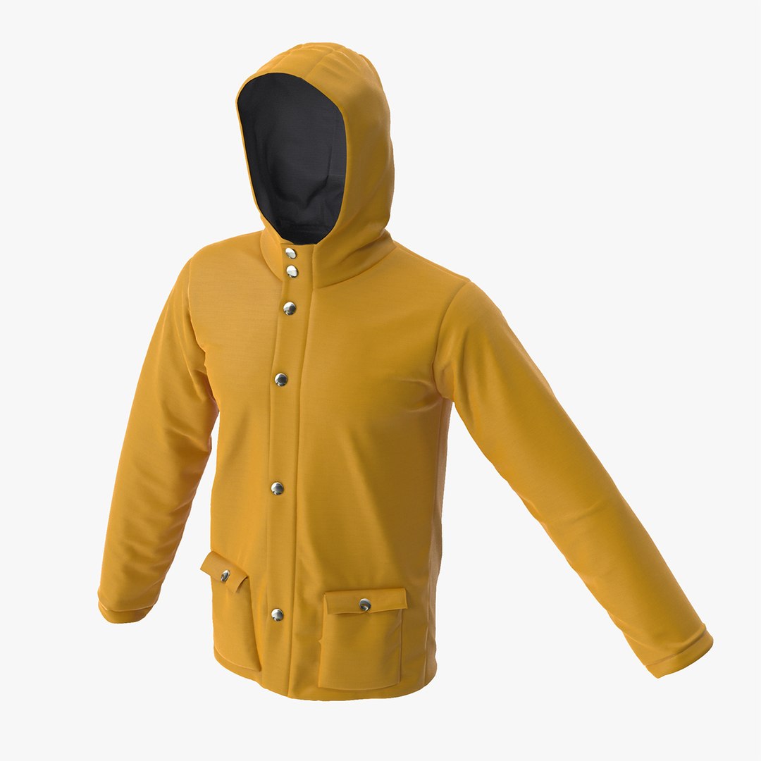 Rain Jacket 3d Model