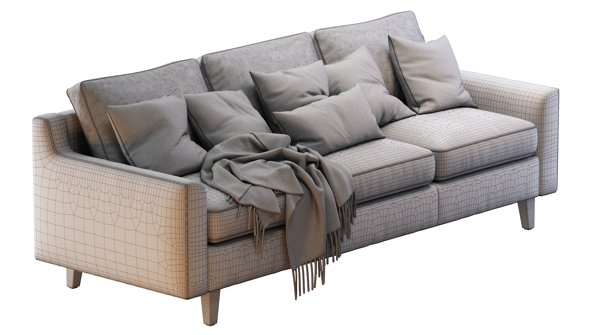 Beverly Sofa 3 3D Model - TurboSquid 1869799