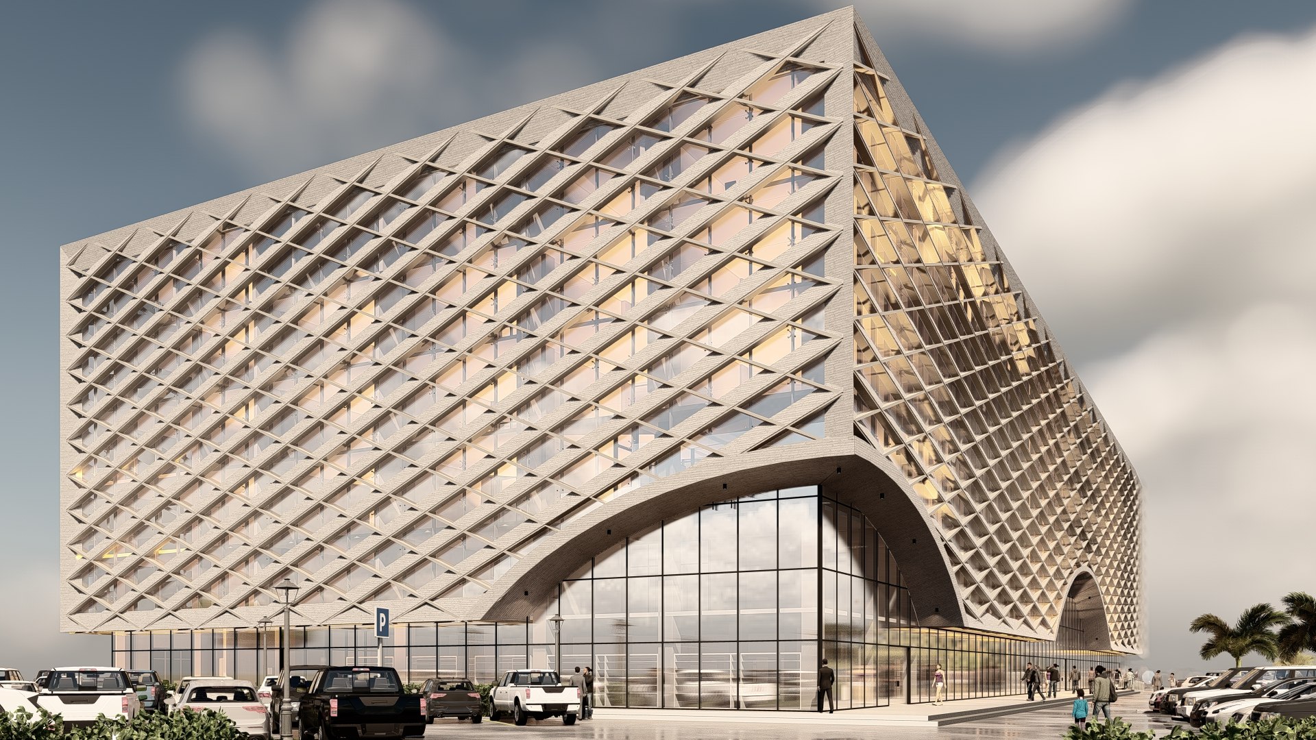 3D Modern Shopping Mall Revit Design Model - TurboSquid 2202763