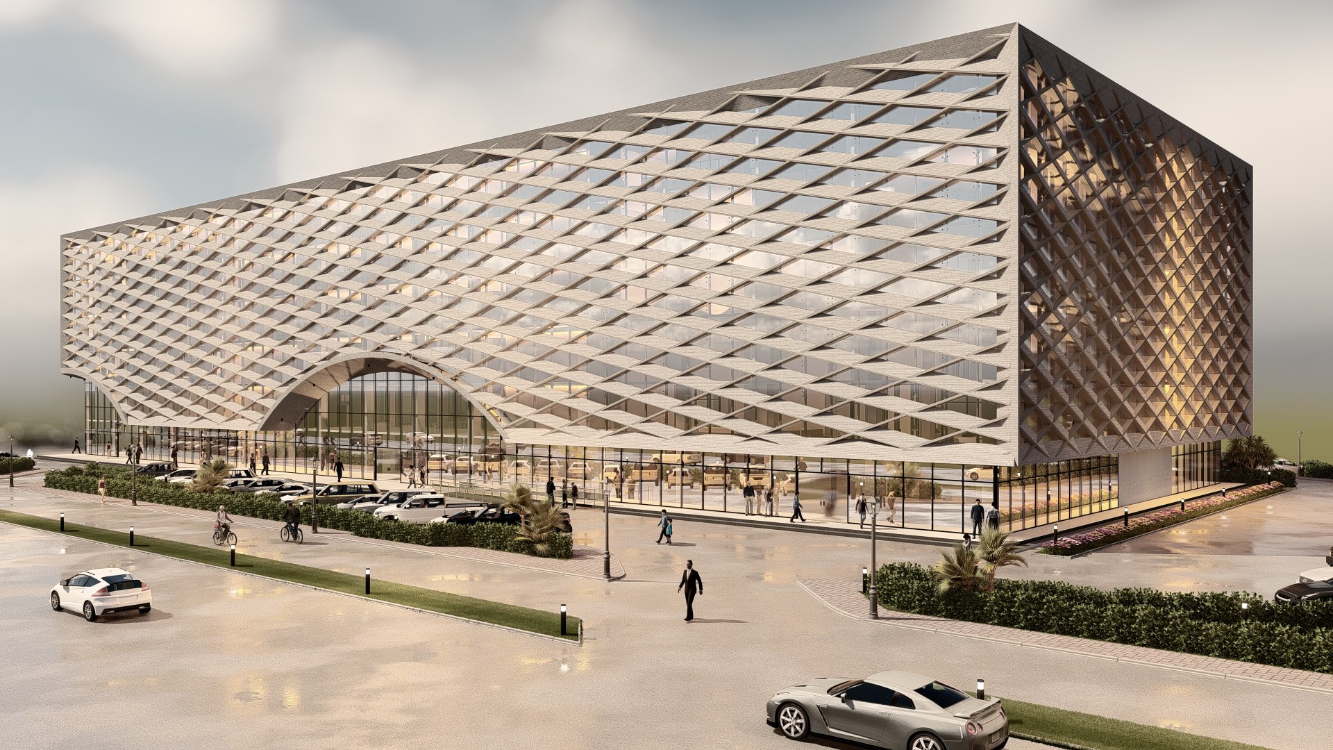 3D Modern Shopping Mall Revit Design Model - TurboSquid 2202763