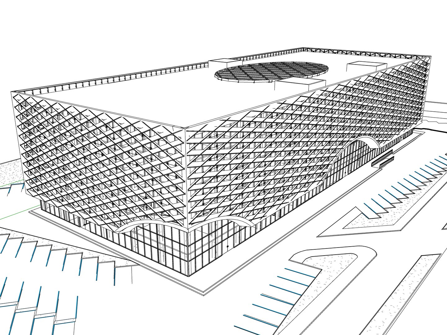 3D Modern Shopping Mall Revit Design Model - TurboSquid 2202763