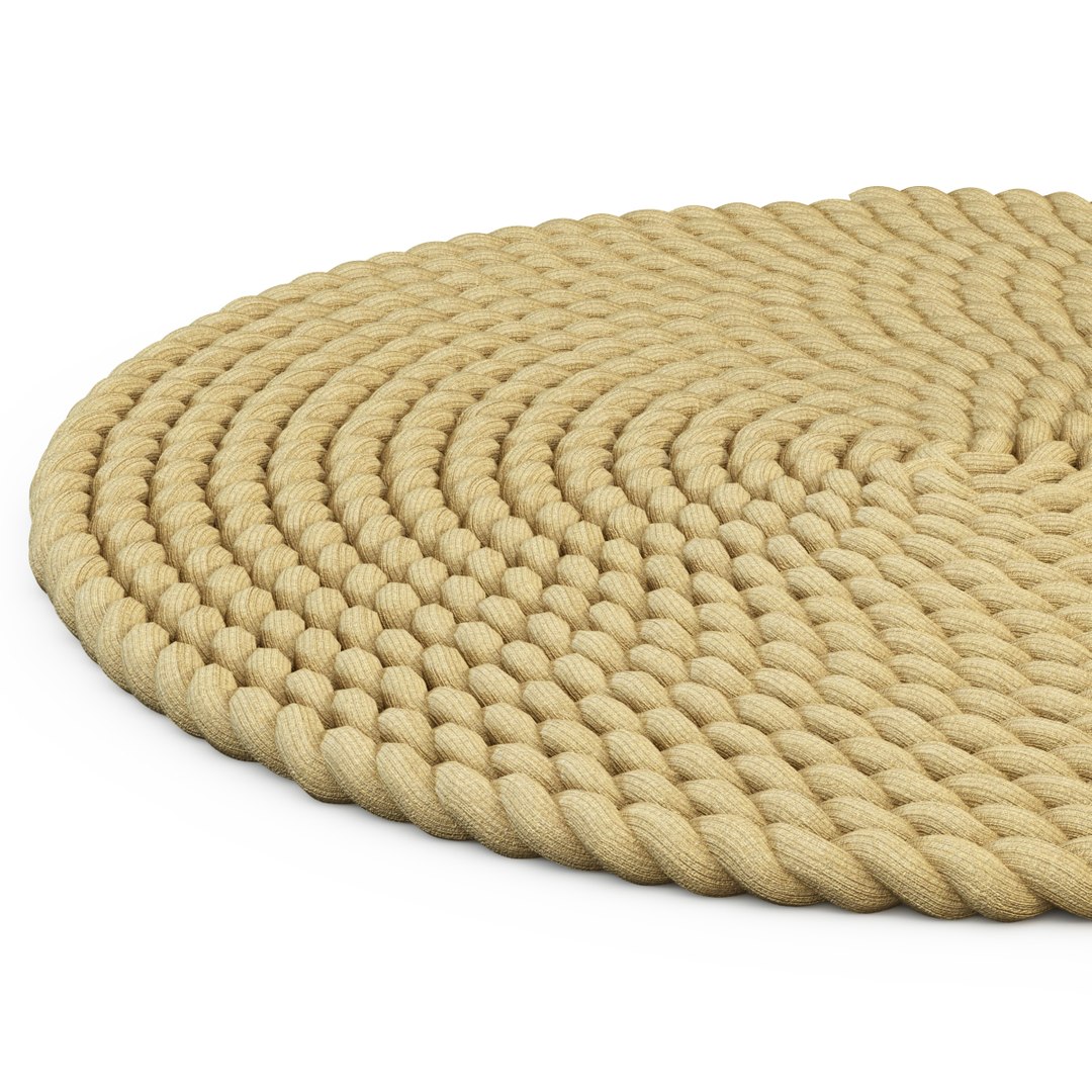 3d Max Jute Rope Mat