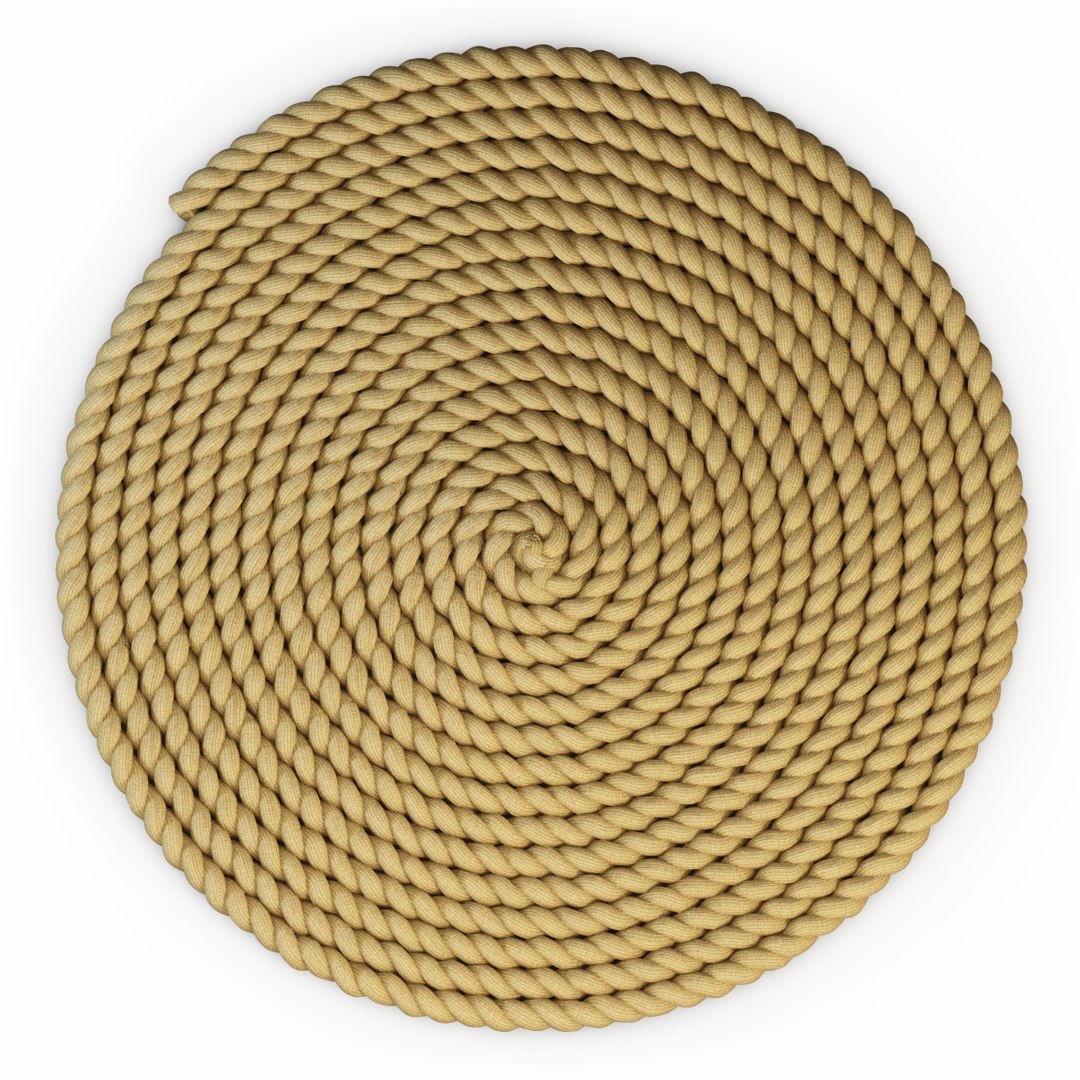 3d Max Jute Rope Mat
