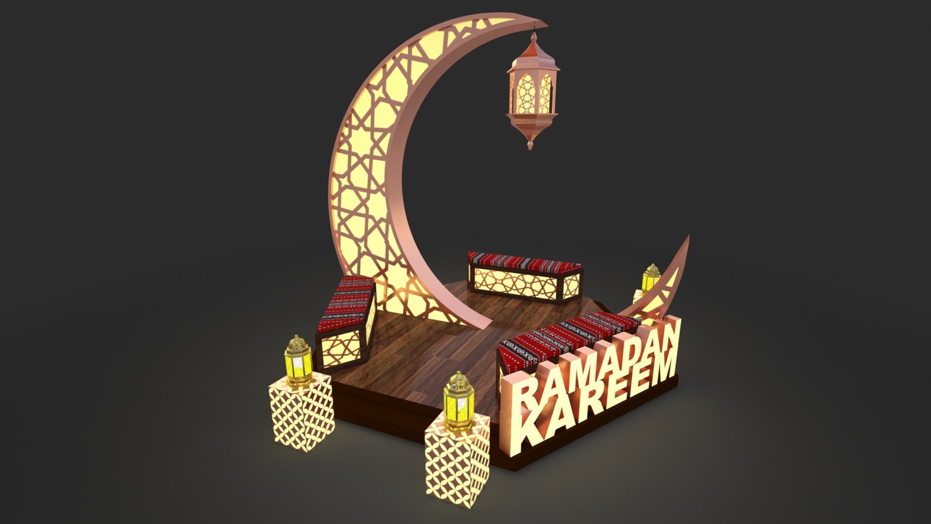 Ramadan Majlis 3D Model - TurboSquid 1550192