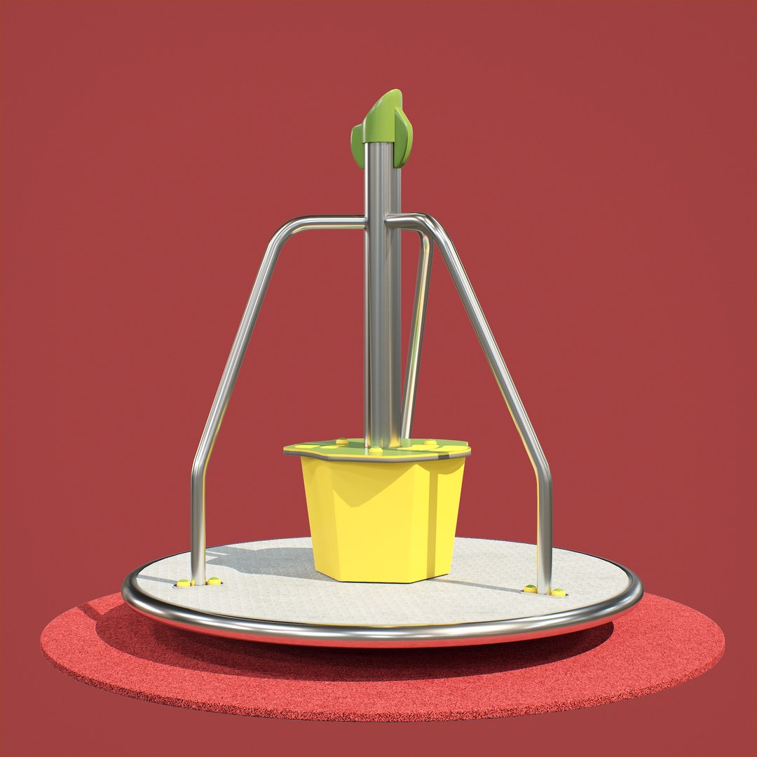 3D kids playground THE DIZZY ROUNDABOUT JIN-0532 - TurboSquid 1753130