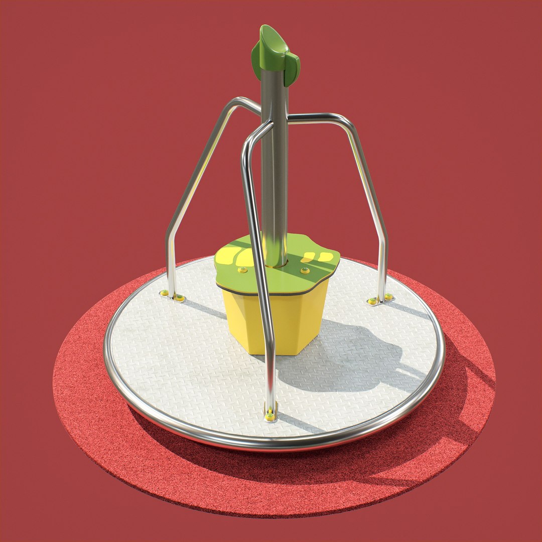 3D kids playground THE DIZZY ROUNDABOUT JIN-0532 - TurboSquid 1753130