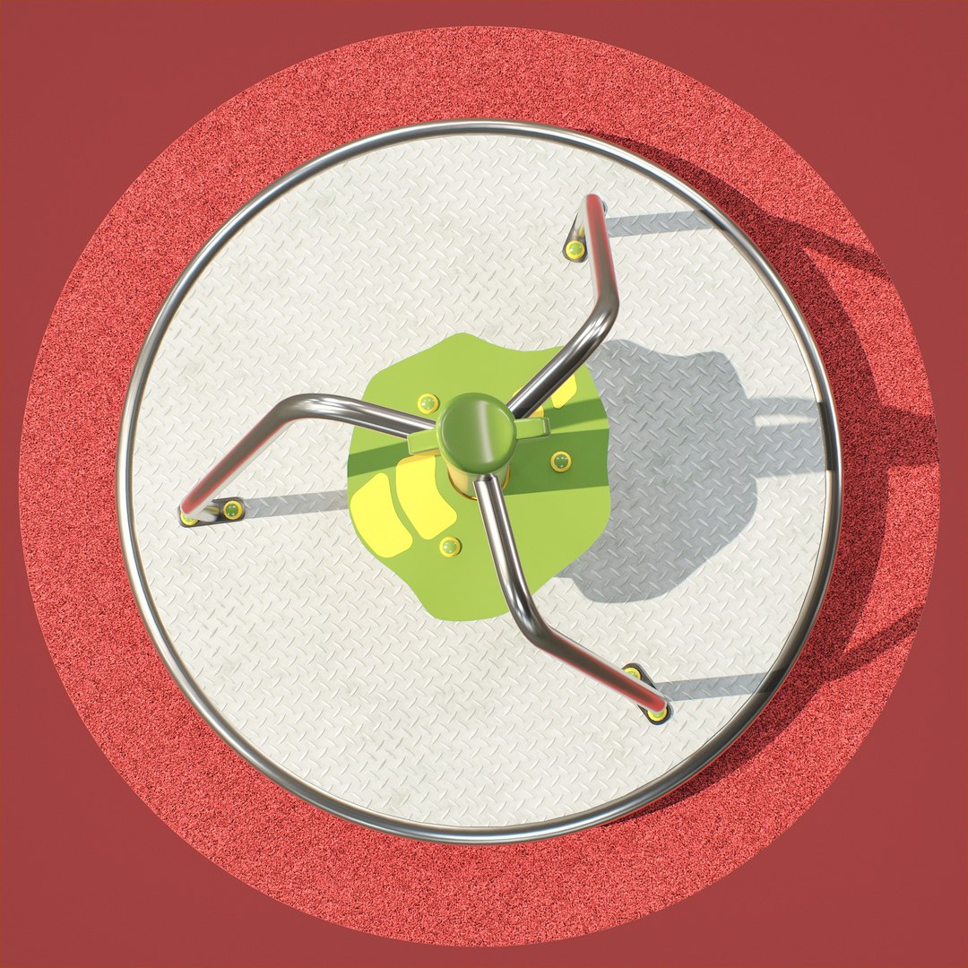 3D kids playground THE DIZZY ROUNDABOUT JIN-0532 - TurboSquid 1753130