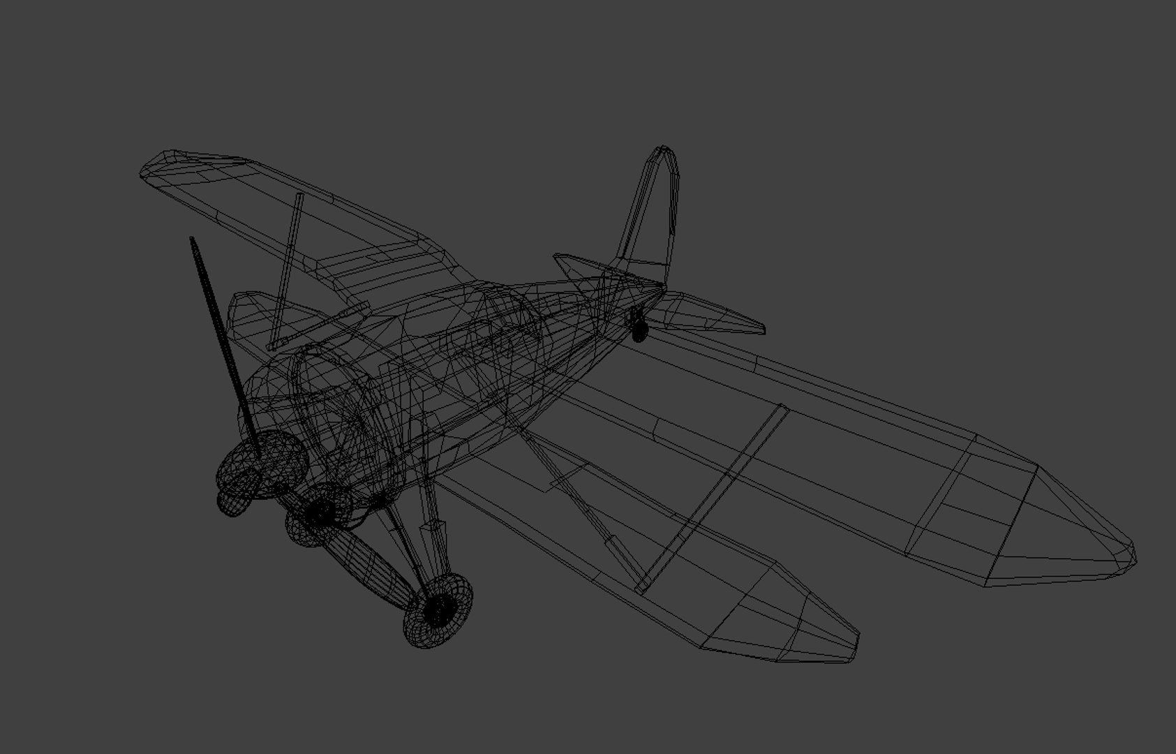 3d Model Of World War Airplane