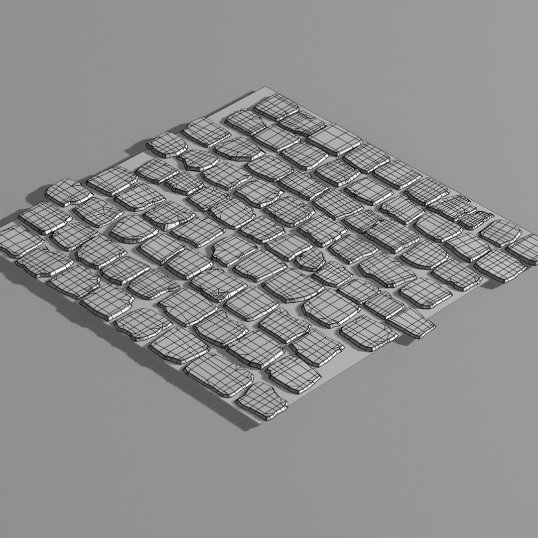 3d Paving Stones 01 Model