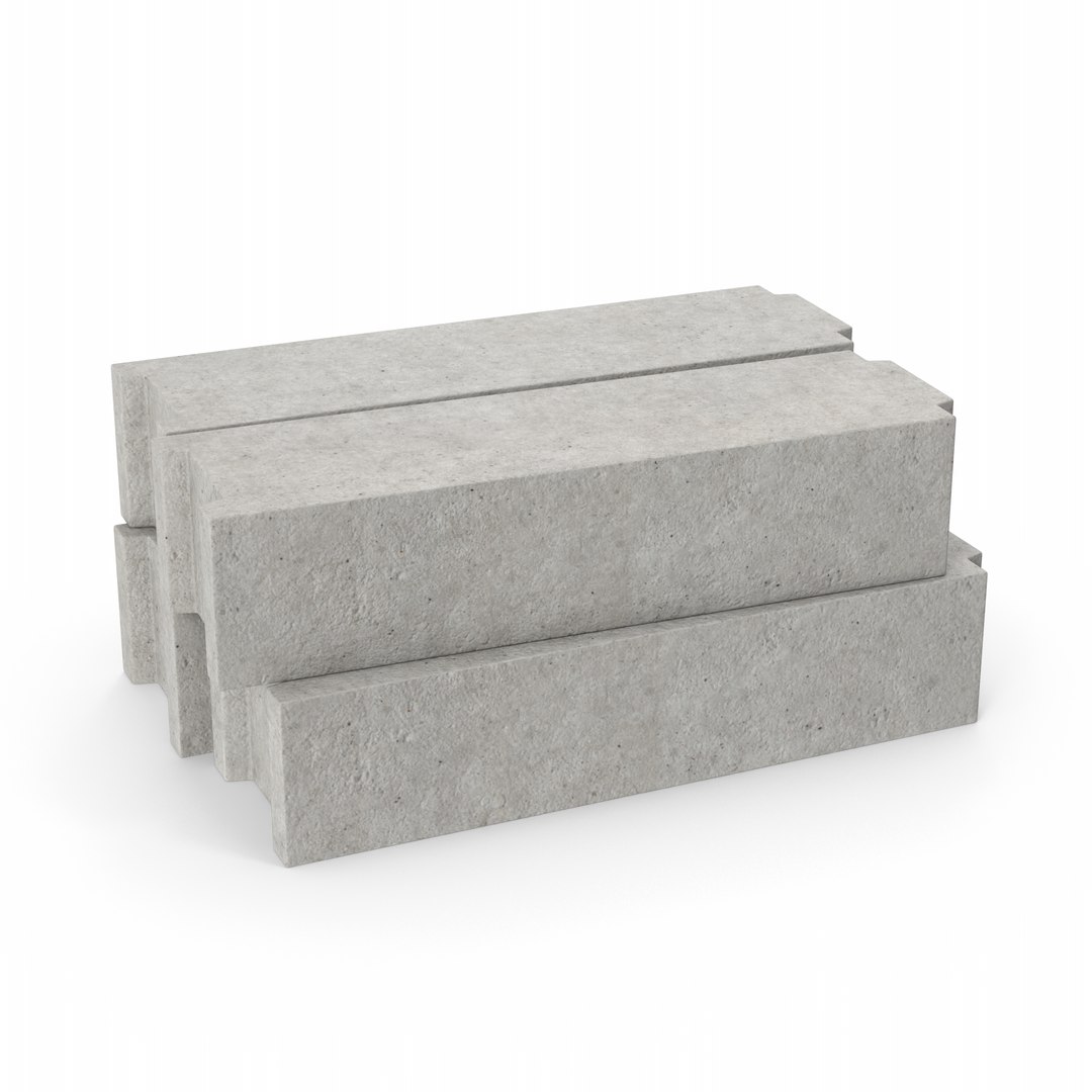 Concrete Blocks 3D Model - TurboSquid 2028024