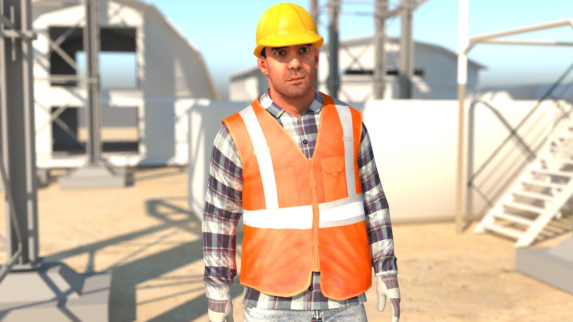 3D Rigged Worker V2 Standard Model - TurboSquid 1528616