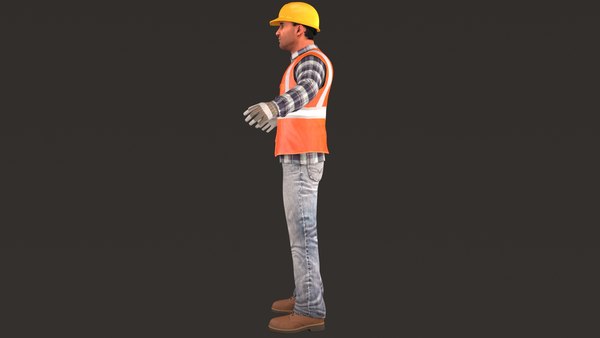 3D rigged worker v2 standard model - TurboSquid 1528616