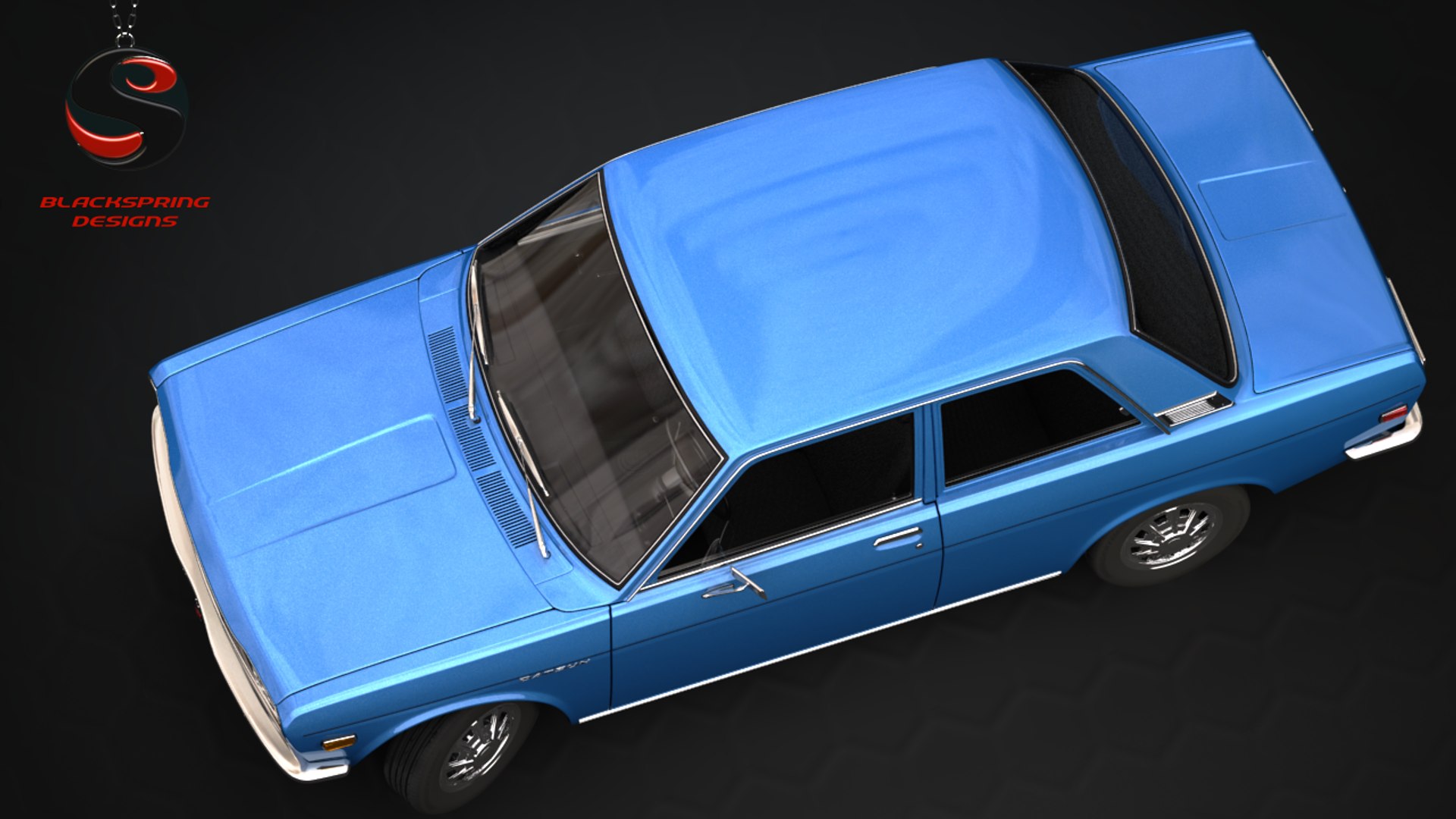 3d Nissan Datsun 510 1970 Model