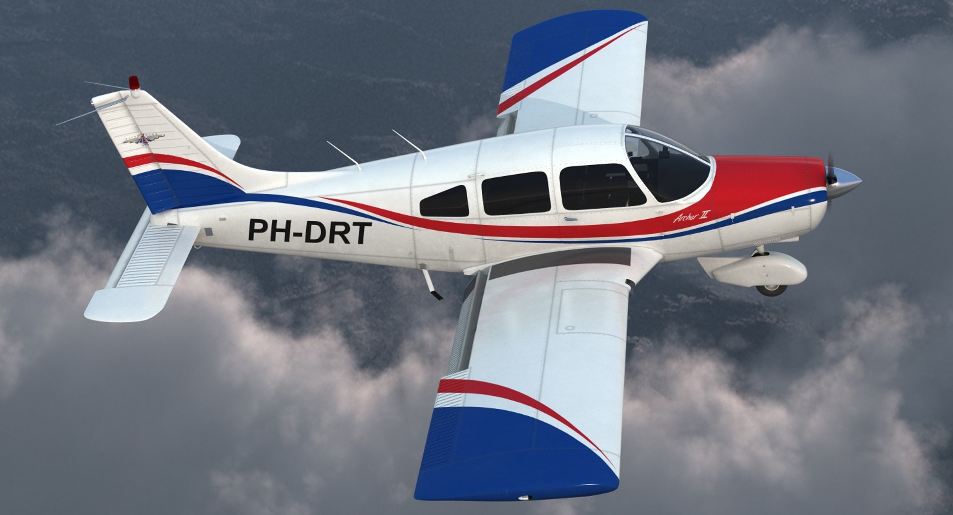 Light aircraft piper pa-28-161 3D - TurboSquid 1168350