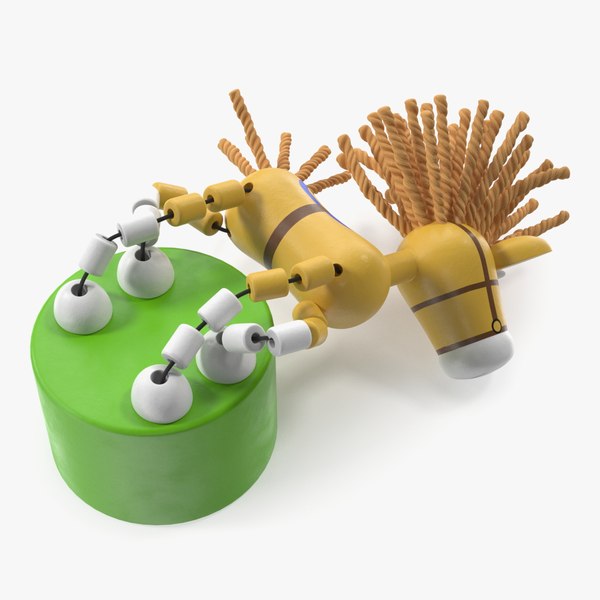 Thumb Push Puppet Yellow Unicorn Lying Pose 3D model - TurboSquid 2015835