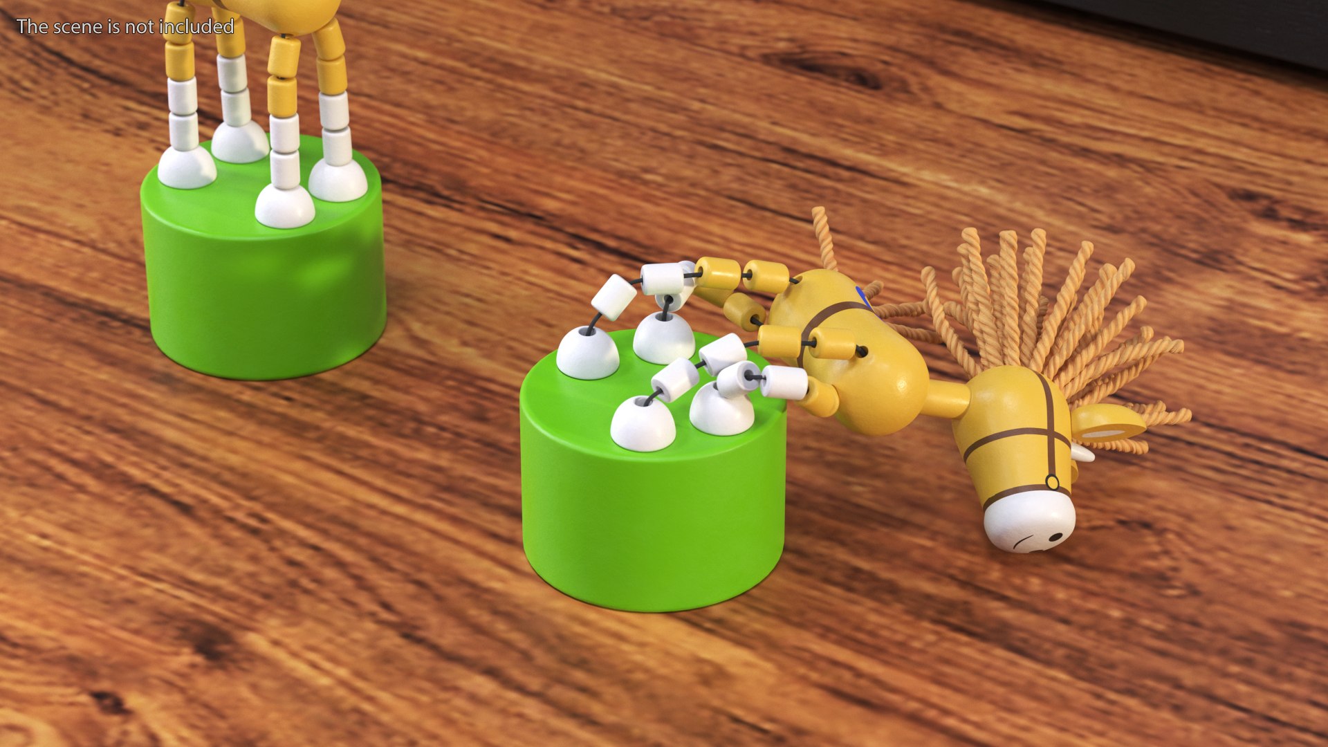Thumb Push Puppet Yellow Unicorn Lying Pose 3D Model - TurboSquid 2015835