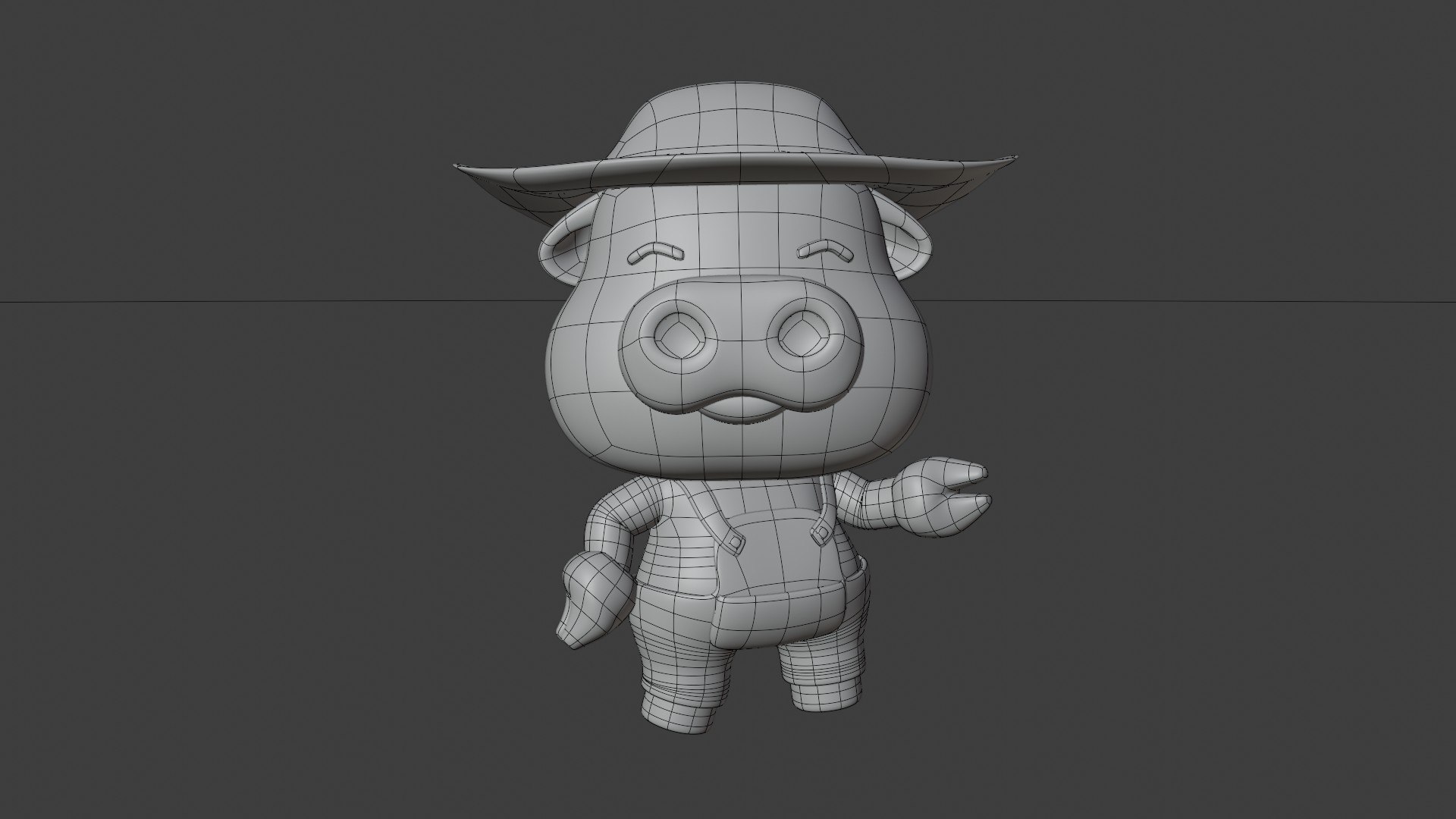 3D Cute Pig 3D Illustration Model - TurboSquid 2239207