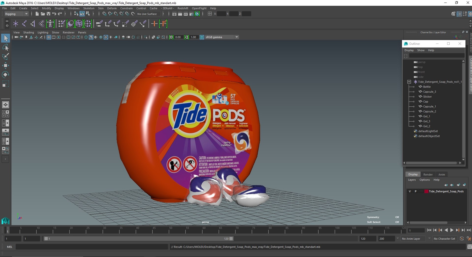 Tide Detergent Soap Pods Model - TurboSquid 2214623