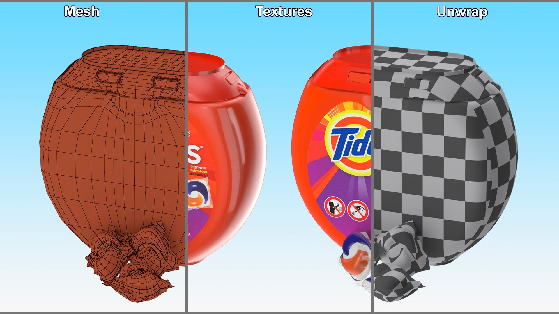 Tide Detergent Soap Pods Model - TurboSquid 2214623
