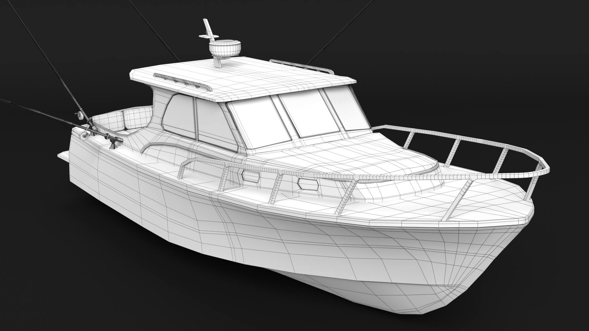 Fishing Boat Model 3D - TurboSquid 1658236