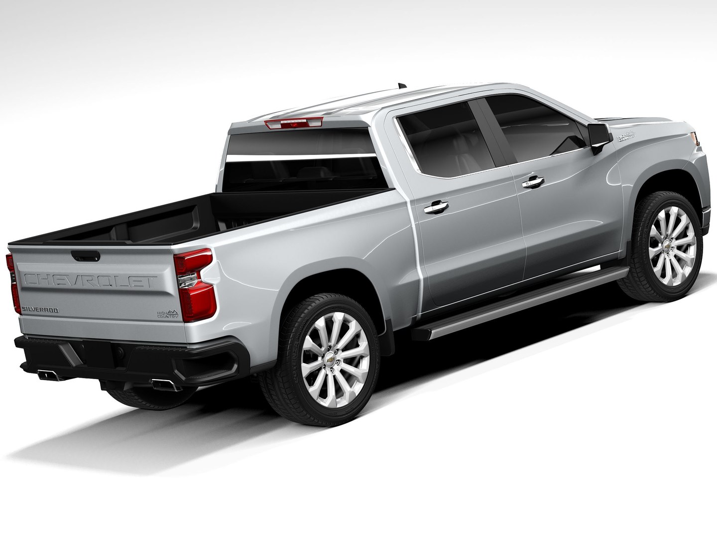 3D Chevrolet Silverado High Country 2019 Model - TurboSquid 2219566