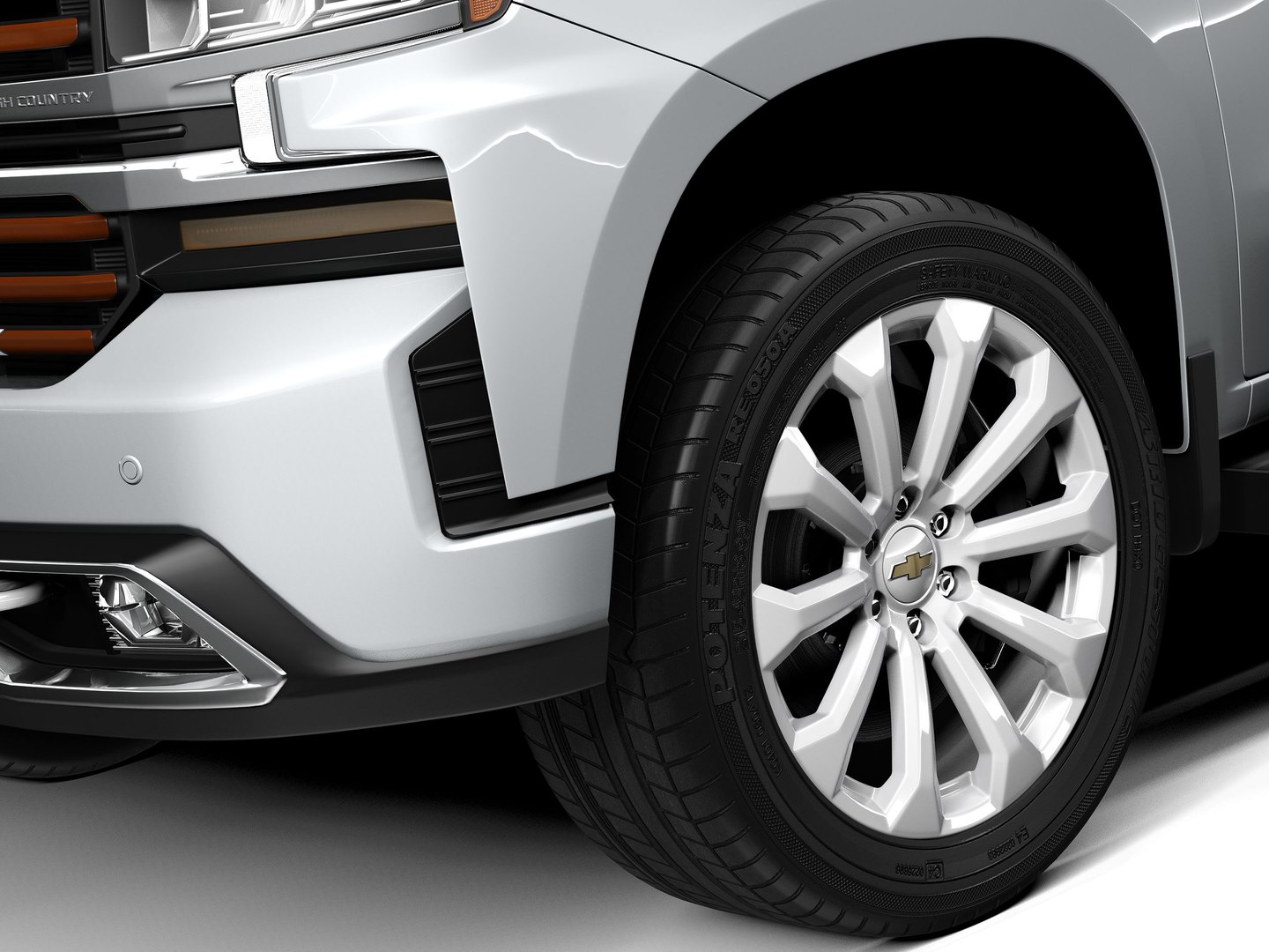 3D Chevrolet Silverado High Country 2019 Model - TurboSquid 2219566