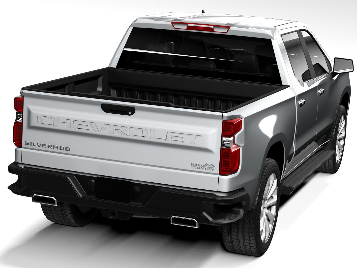 3D Chevrolet Silverado High Country 2019 Model - TurboSquid 2219566