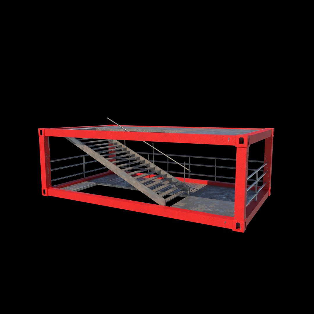 3D Model Stairs Low-poly 3D Model - TurboSquid 2361141