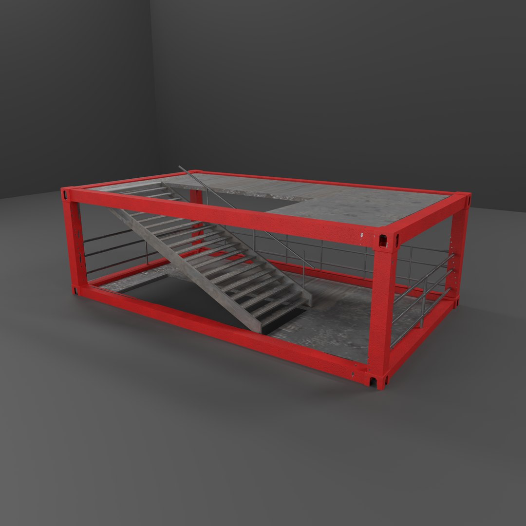 3D Model Stairs Low-poly 3D Model - TurboSquid 2361141