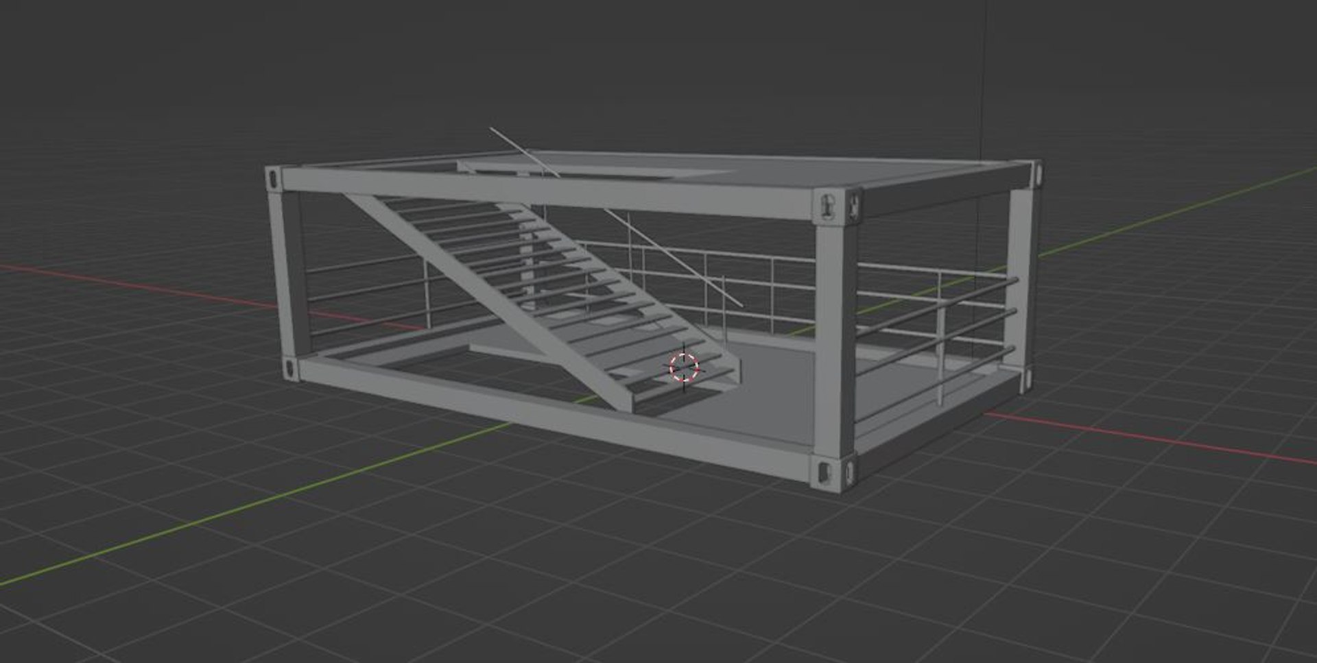 3D Model Stairs Low-poly 3D Model - TurboSquid 2361141