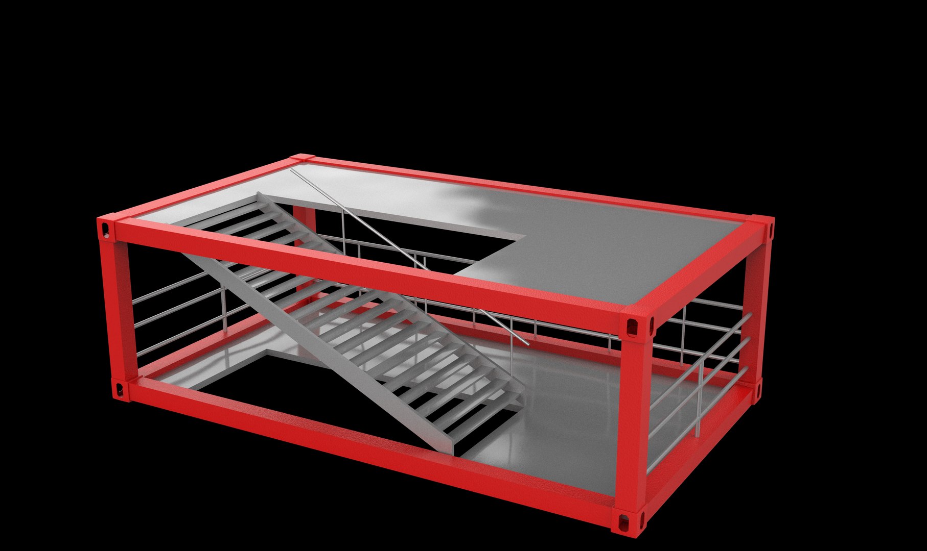 3D Model Stairs Low-poly 3D Model - TurboSquid 2361141