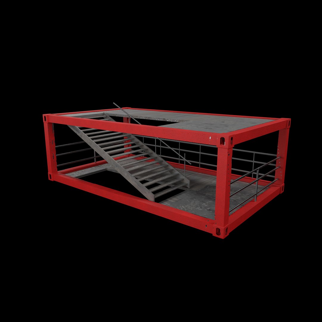 3D Model Stairs Low-poly 3D Model - TurboSquid 2361141