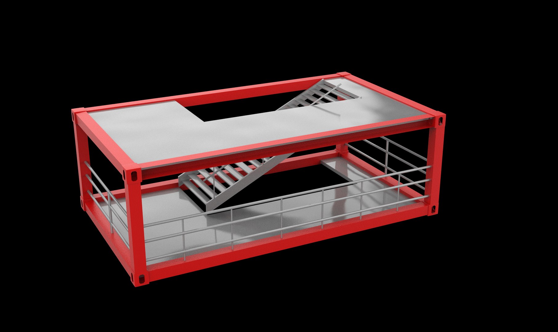 3D Model Stairs Low-poly 3D Model - TurboSquid 2361141