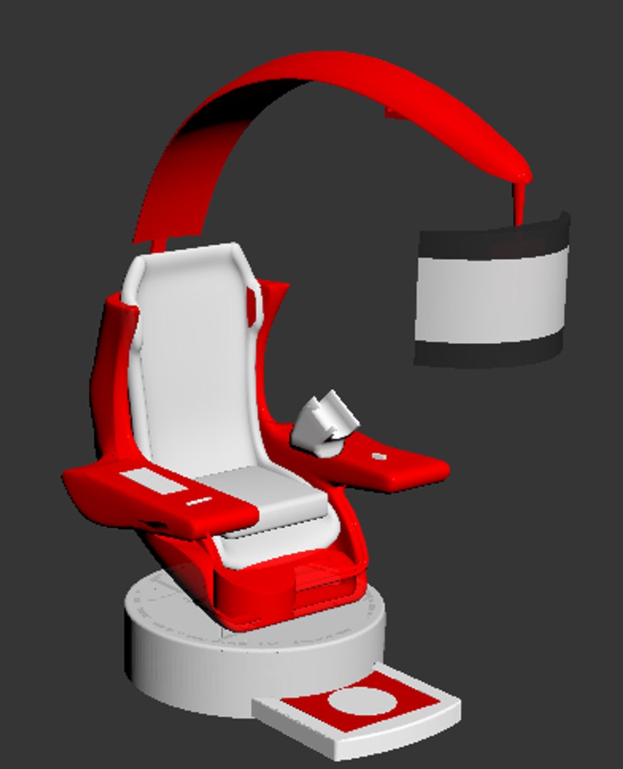 Hospital Health Screening Chair 3D - TurboSquid 1537135