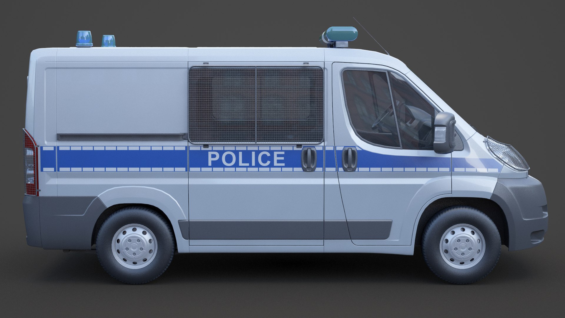 Police Van 02 3D - TurboSquid 2179578