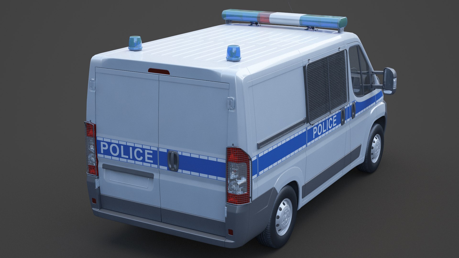 Police Van 02 3D - TurboSquid 2179578