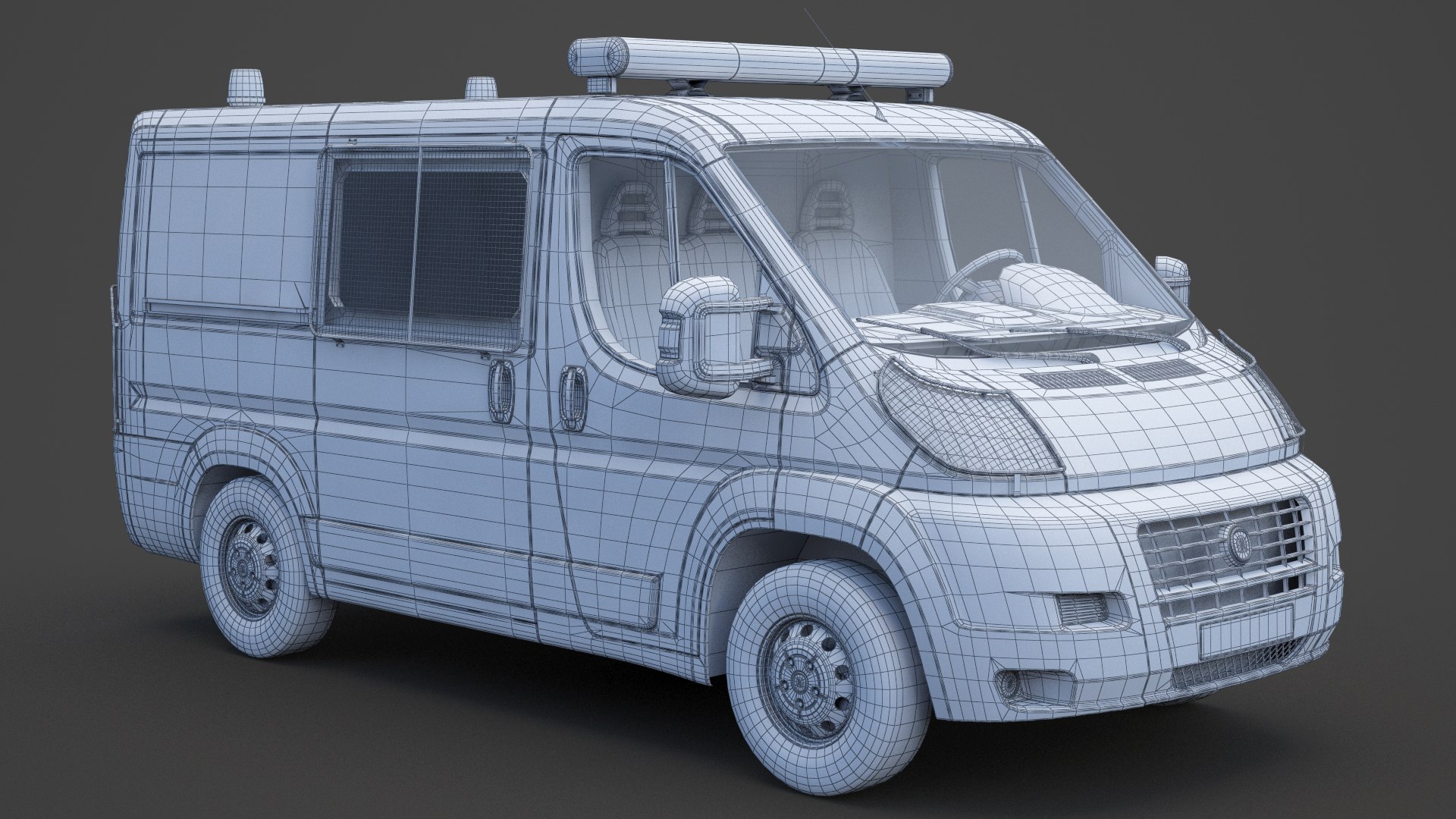 Police Van 02 3D - TurboSquid 2179578