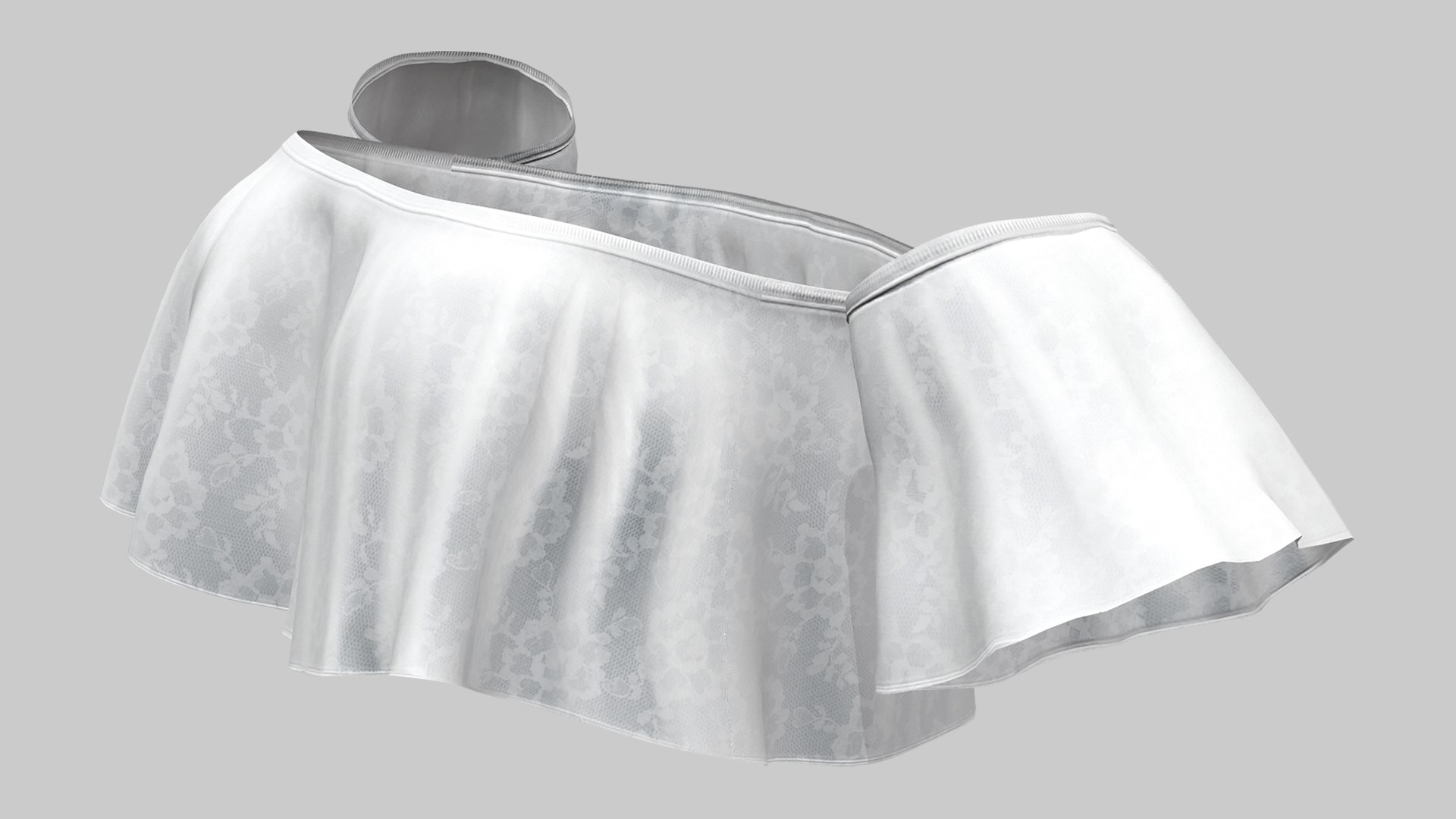 3D Strapless Flare Top with Separate Sleeves - TurboSquid 1948122