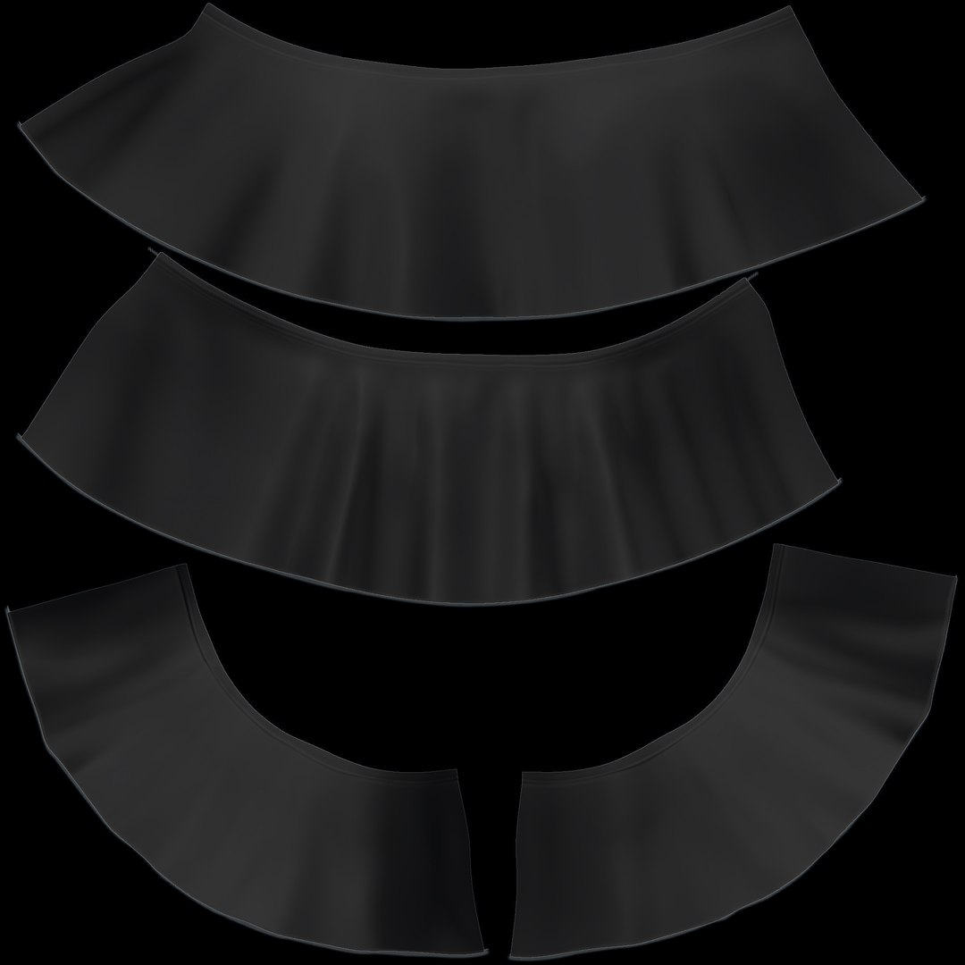 3D Strapless Flare Top with Separate Sleeves - TurboSquid 1948122