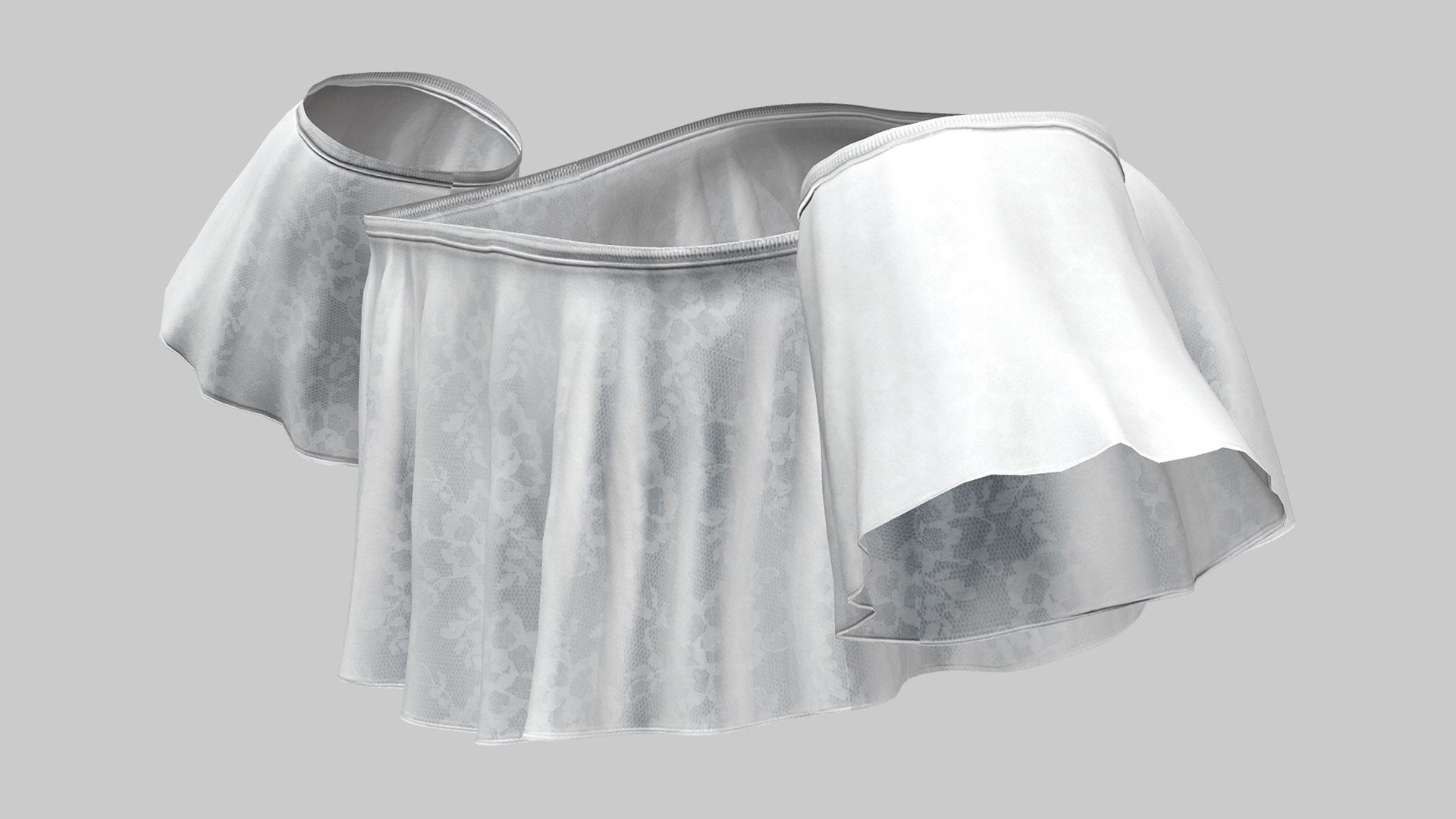 3D Strapless Flare Top with Separate Sleeves - TurboSquid 1948122