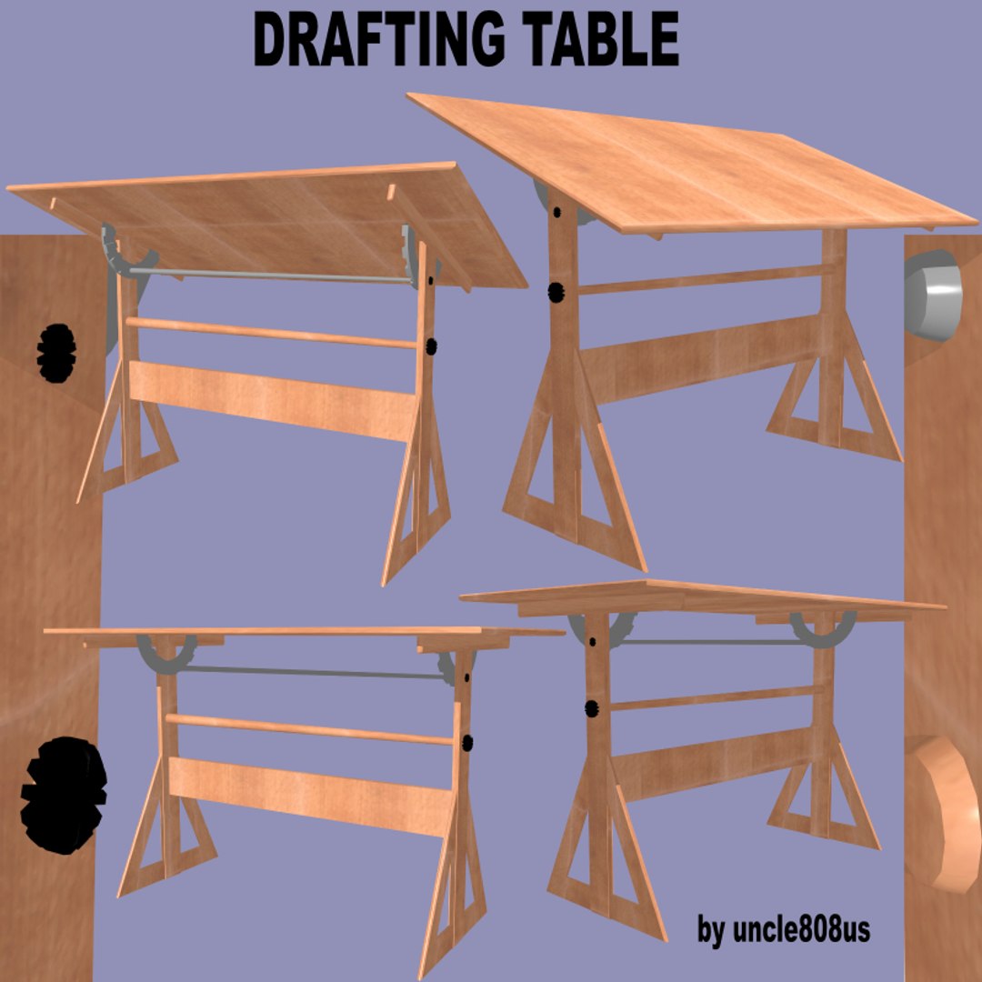 Drafting Table 3d Model