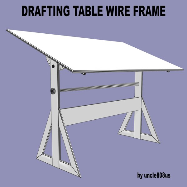 drafting table 3d model