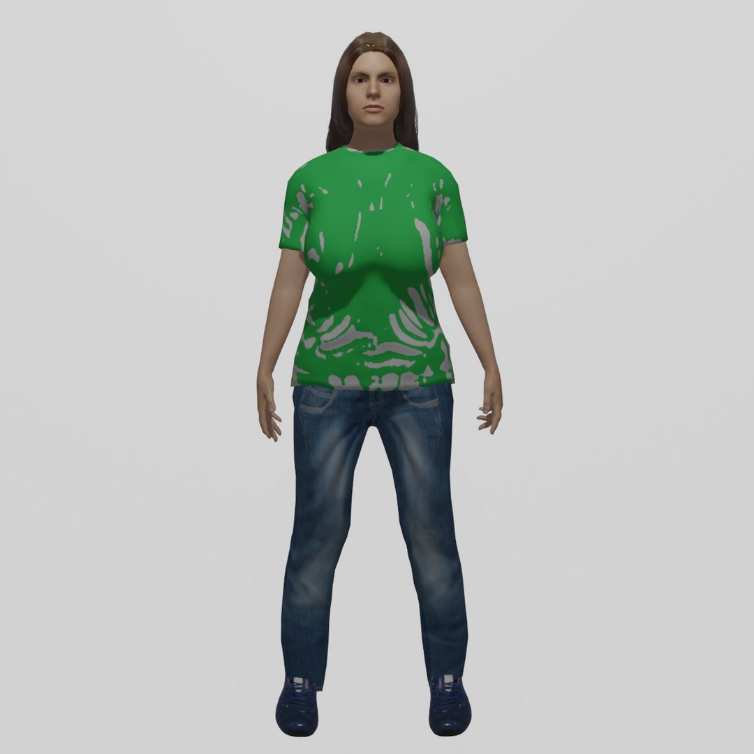 50 Years Old Rigged Female 3D Model - TurboSquid 2139250