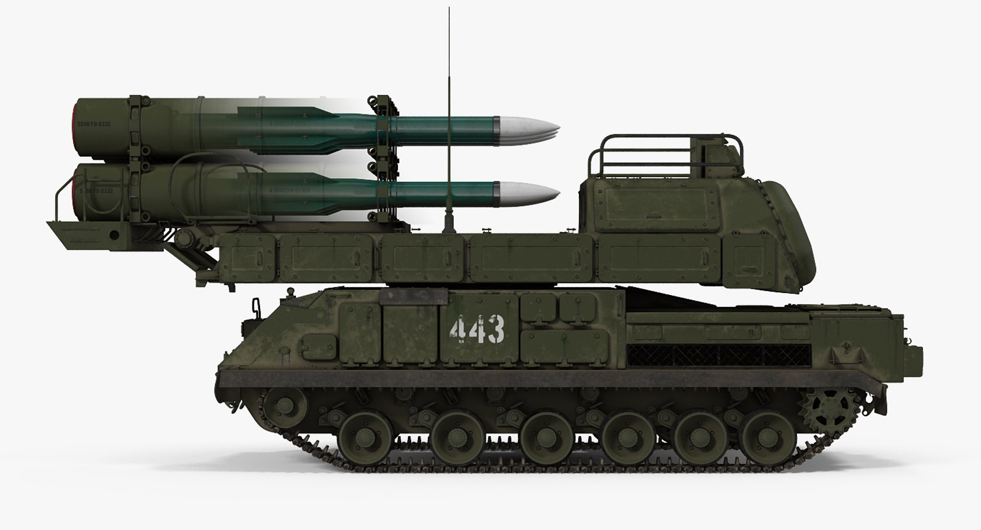 Sam buk m3 9k317m 3D model - TurboSquid 1300220