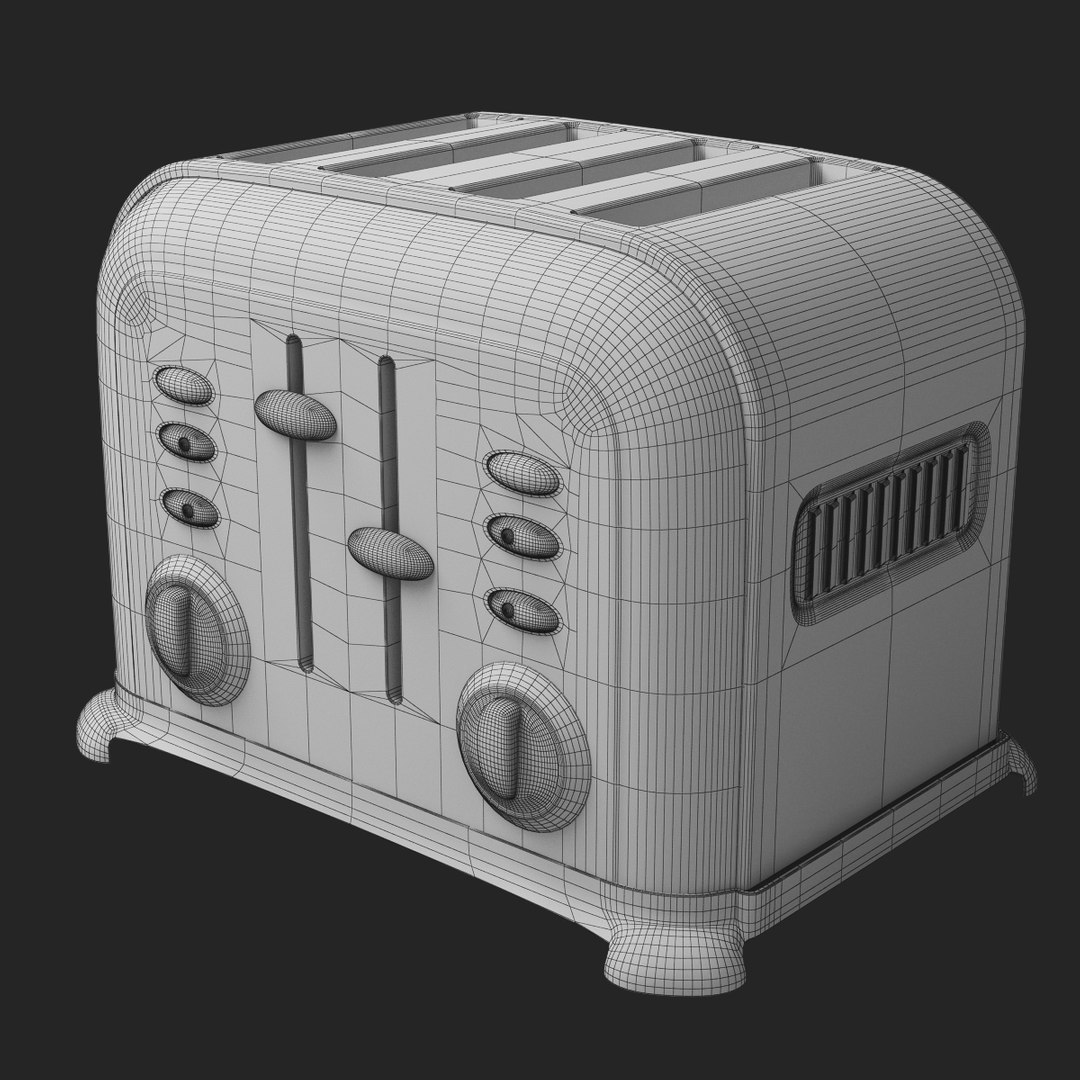 morphy richards accents toaster 3d max