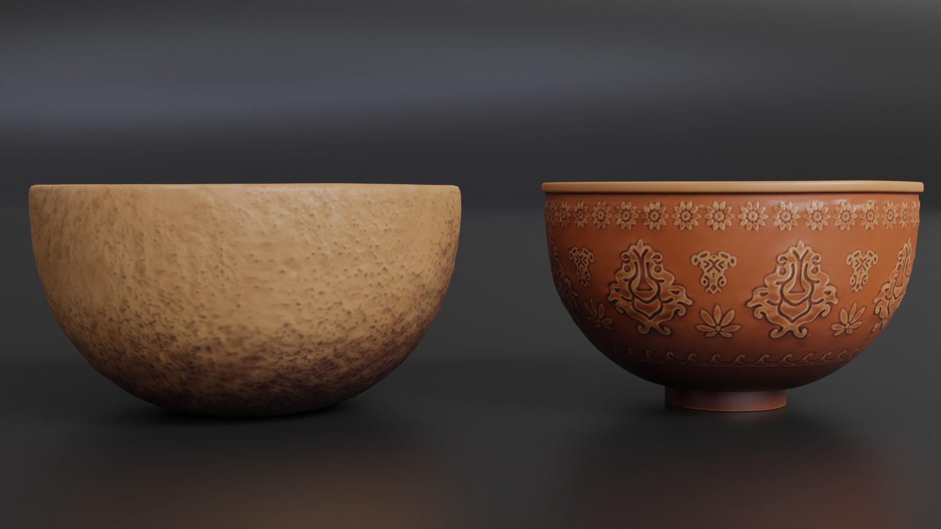 3D Ancient Pottery Bowls 3D Model - TurboSquid 2256380