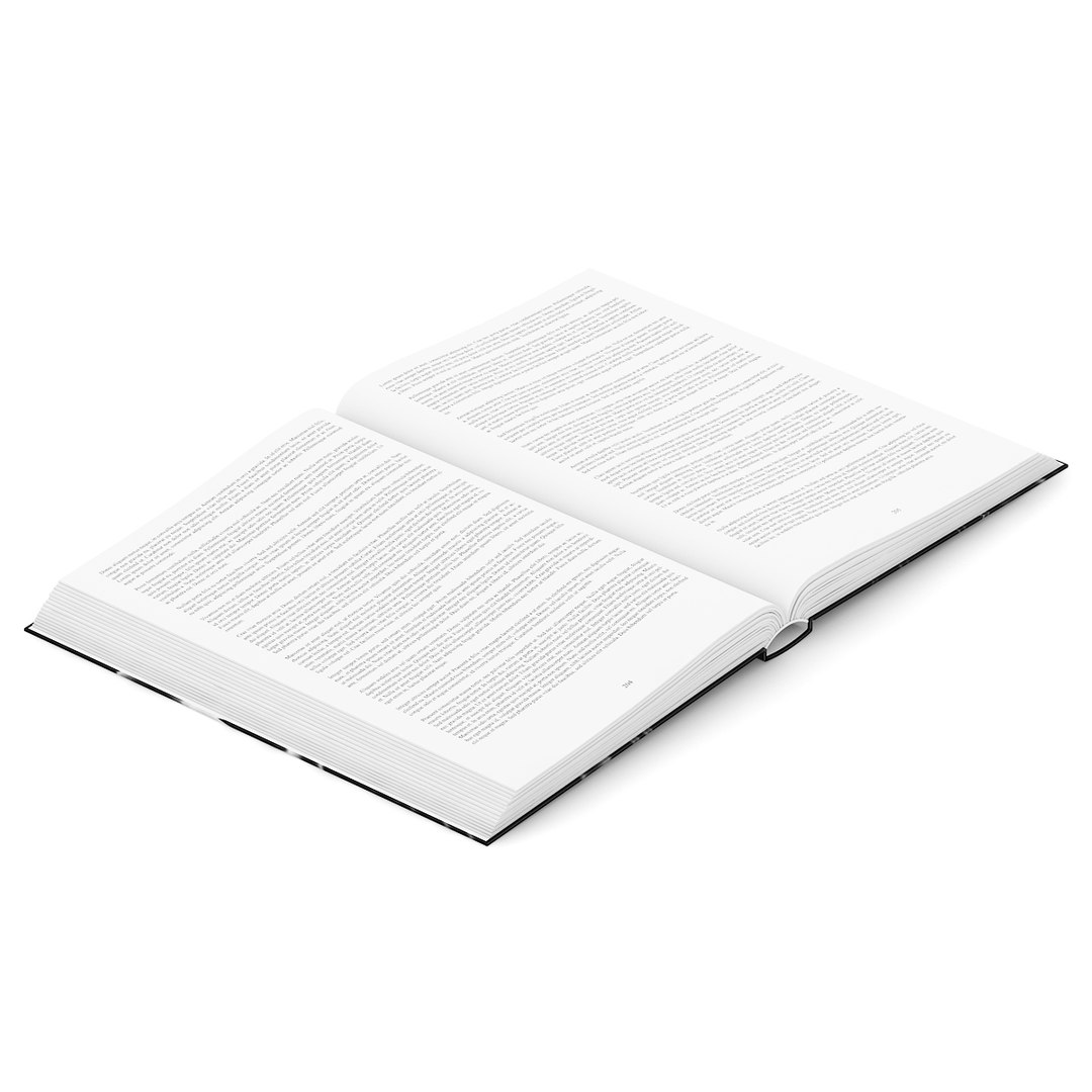 3d Open Book Cover Model