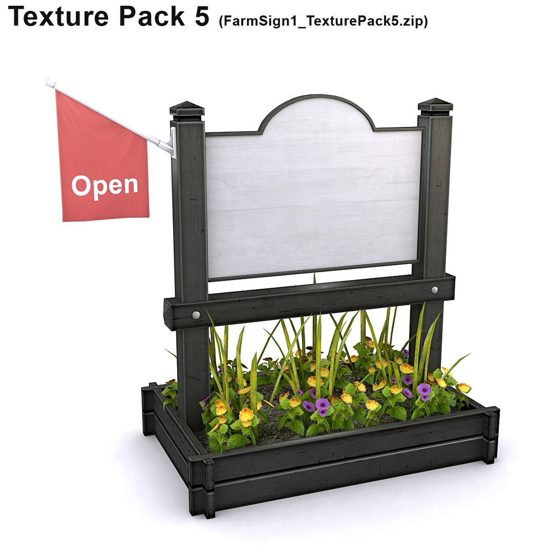 Farm Sign 3D Model - TurboSquid 1277923