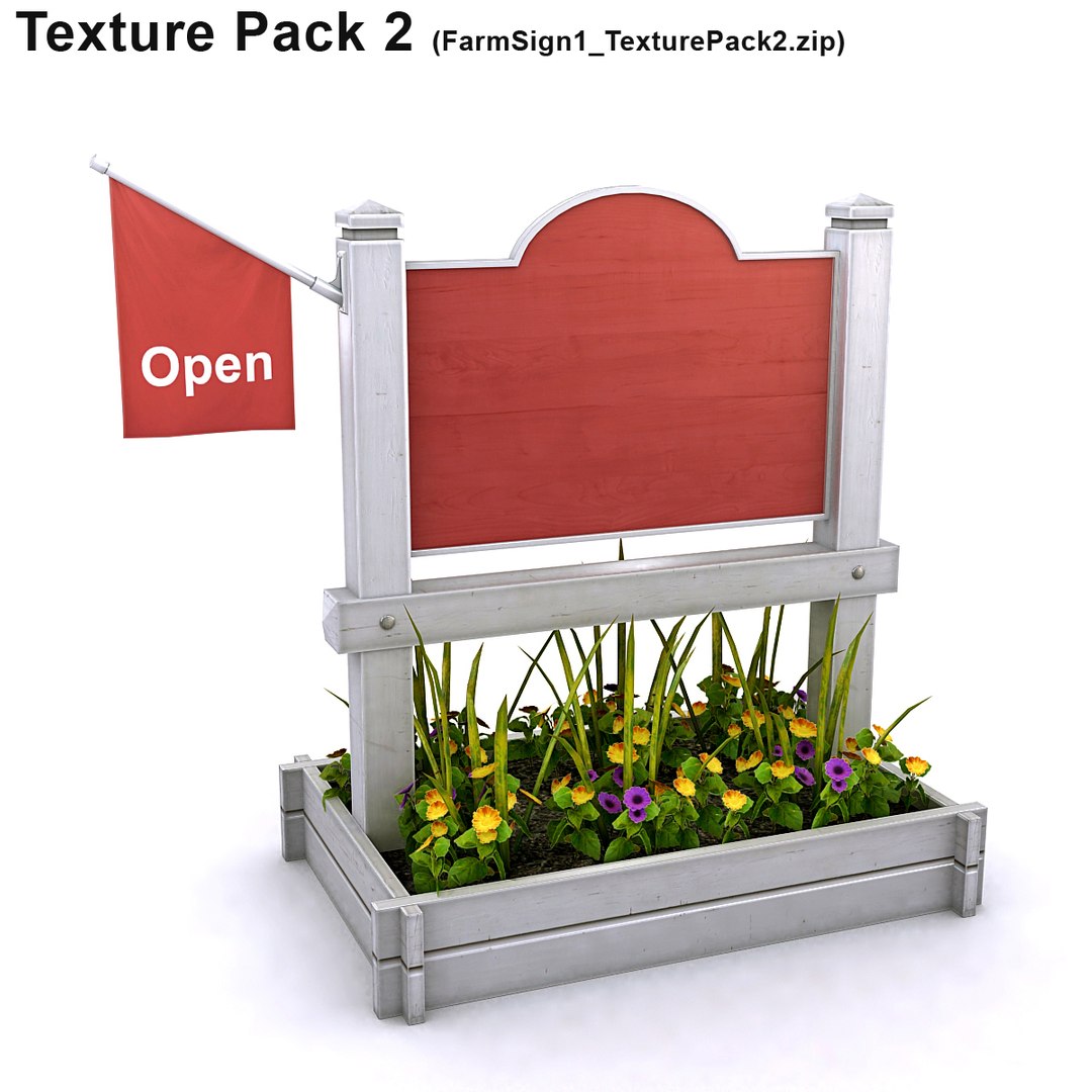 Farm Sign 3D Model - TurboSquid 1277923